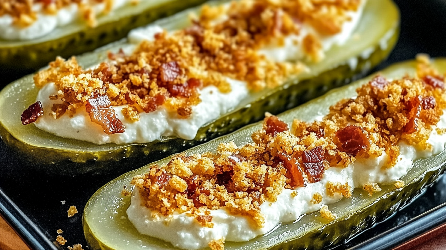 Air Fryer Stuffed Pickles Recipe – Crispy, Cheesy