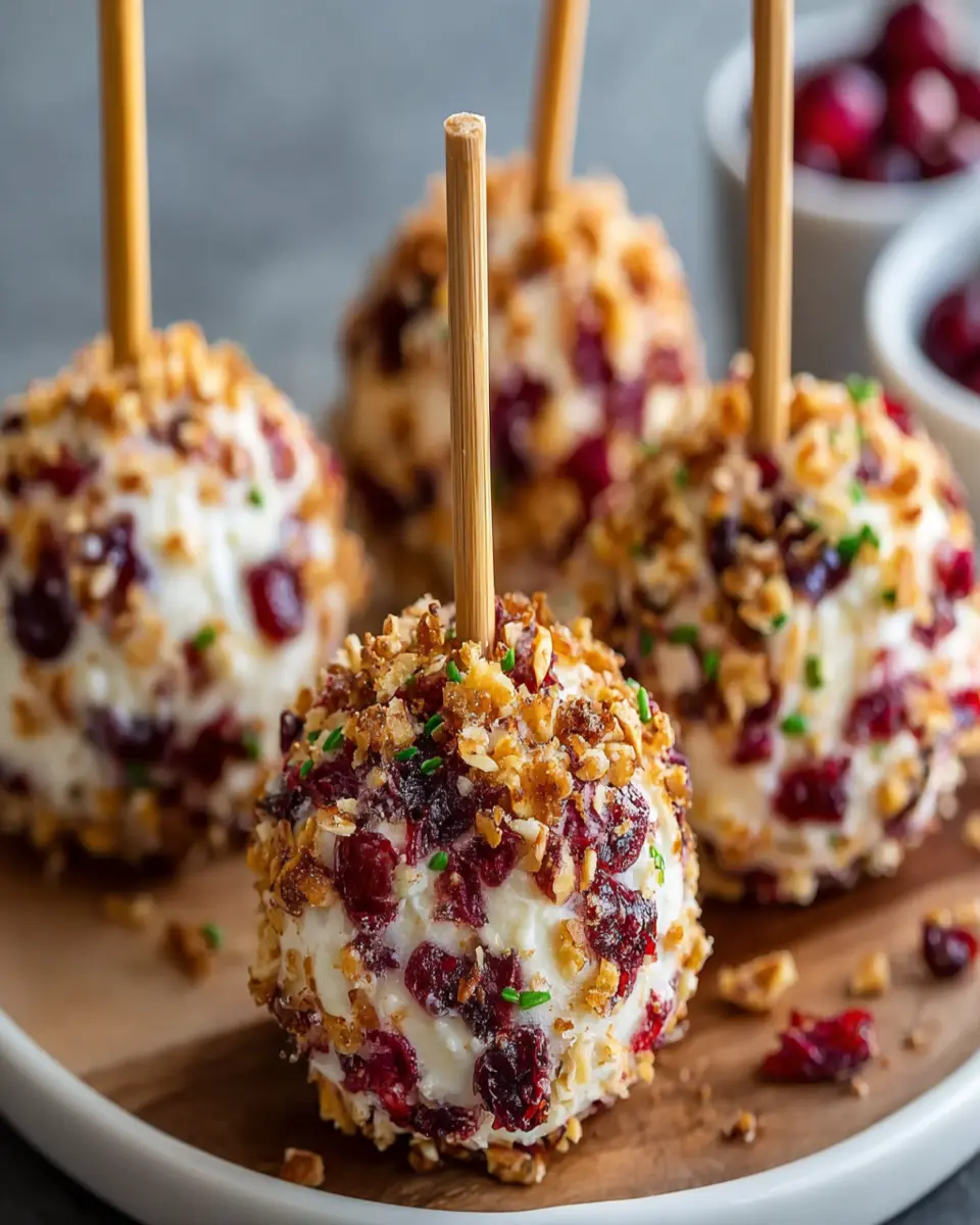 Two-Bite Cranberry Cheese Ball Pops: Irresistibly Festive Treats ...
