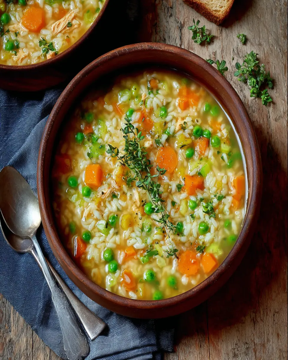 Turkey Pea And Carrot Rice Soup: Warm Your Soul Tonight - Cookery Crafters