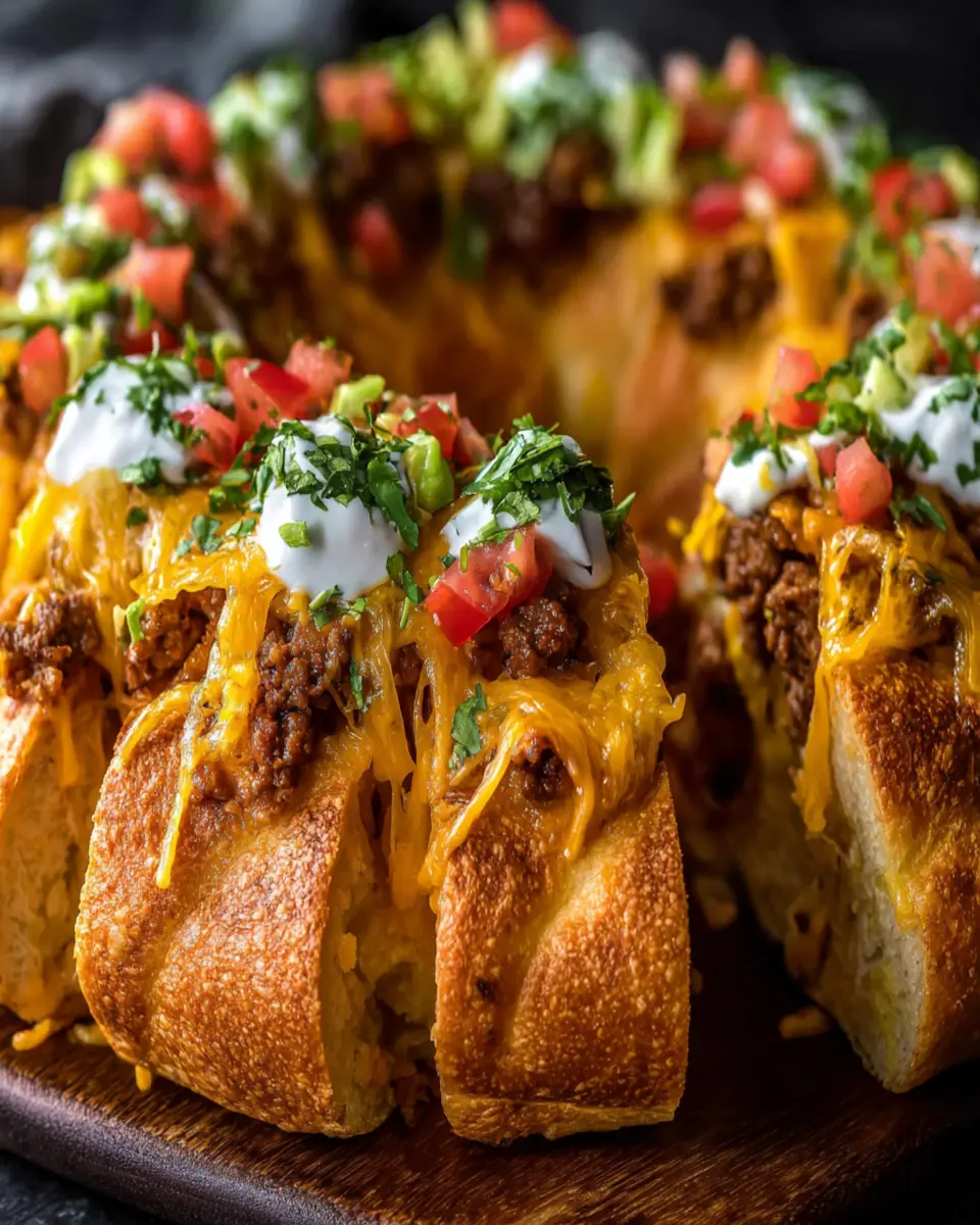 Cheesy Taco Nacho Ring: Your Indulgent Fiesta Awaits - Cookery Crafters
